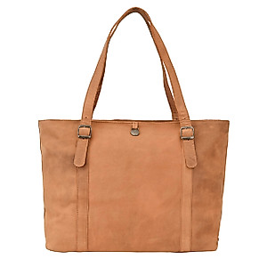 ANTONIO VALERIA Sage Cognac Crazy Horse Leather Shoulder Bag for Women