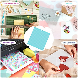 AHIJOY Light Grip Cutting Mat for Cricut 12“x12” 6 Pack Cricut Accessories Cutting Mat for Cricut Maker/Air 2/Air/One Adhesive Sticky Cutting Mats Accessories for Cricut,Blue