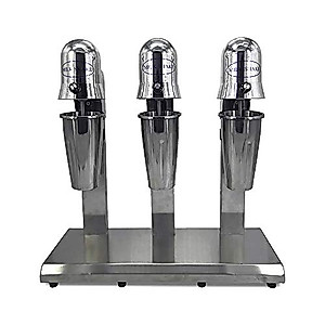 3 Head Drink Mixer, Commercial Electric Milk Shake Machine Blenders Tea Drink Mix Milkshake Mixer, Ice Crushing Frozen Fruits Blender 180W+180W+180W