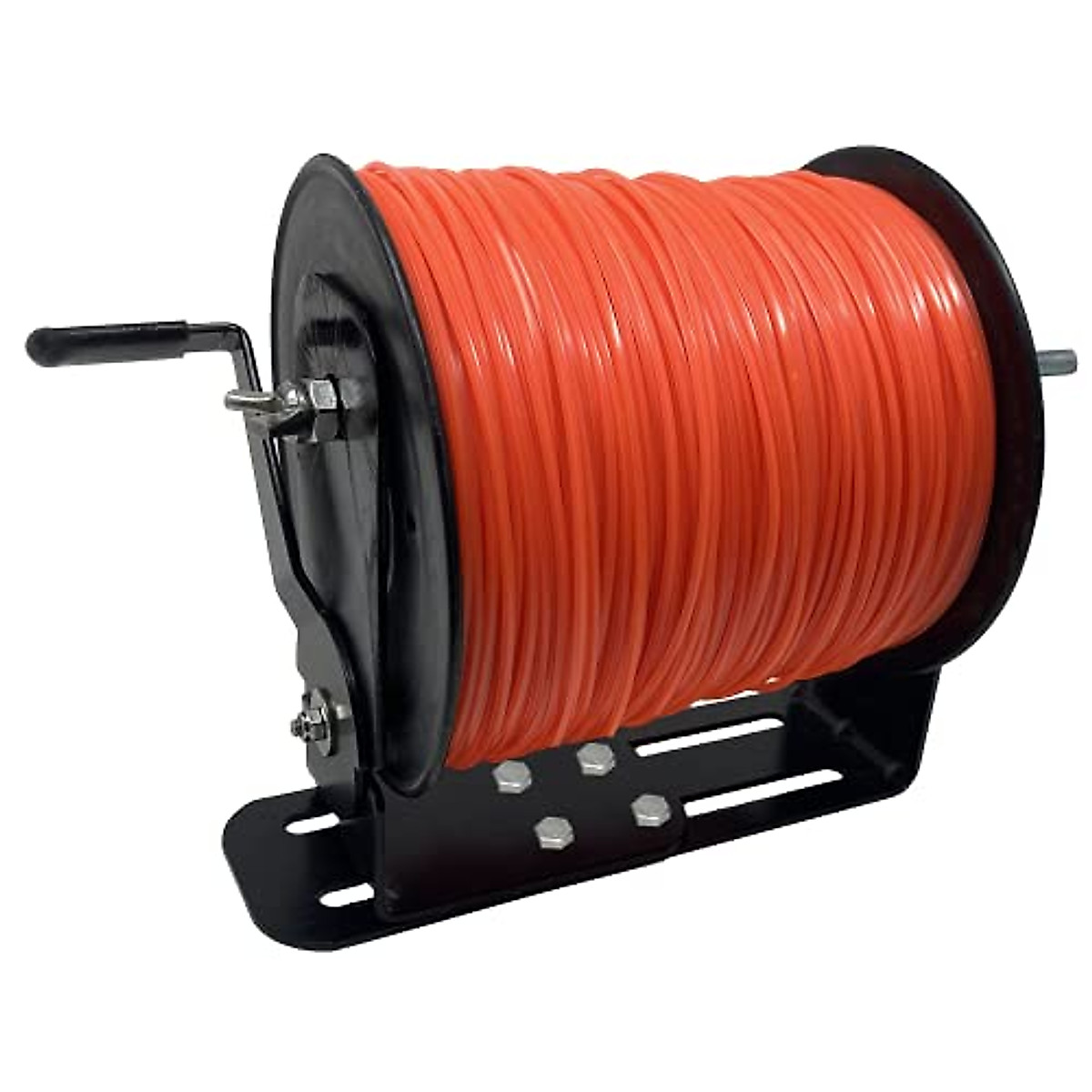 Refford Industries Patent Pending Weed Wacker Line Holder, Holds 5lb Spools Unlike Competitors, Built-in Line Cutter, Upgraded Steel Bolt Locks Spool in Place, Heavy Duty Stainless Steel Bracket