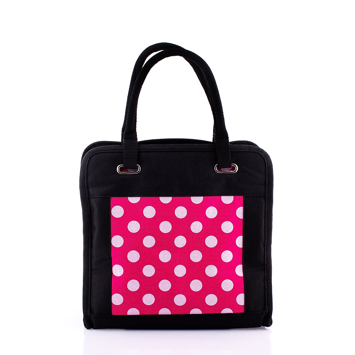 The Cooler Lunch Bag Insulated Cooler Lunch Bag for Women Pink Black Women's Food Storage with 2 ice Packs