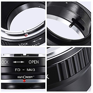 K&F Concept Lens Mount Adapter ring Compatible with Canon FD Lens to Micro Four Thirds M4/3 Olympus Pen and Panasonic Lumix Cameras