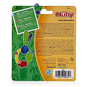Nuby Wacky Teething Ring (2 Pack)