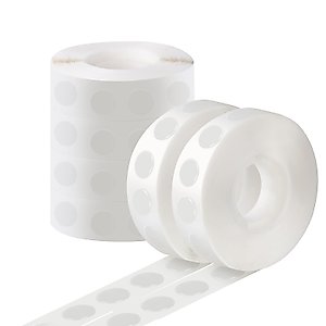 Phinus 3000 Pieces Glue Points, Balloon Tape, Sticky Dots, Balloon Glue Points, Glue Points Double Sided, Balloon Sticky Dots for Balloons Craft Sticky, Wedding Decoration, Stick Photos