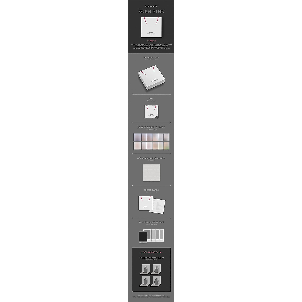 dreamus [ Official store gift ] BORNPINK 2nd ALBUM [BORN PINK] KIT album YGP0181 BLACKPINK