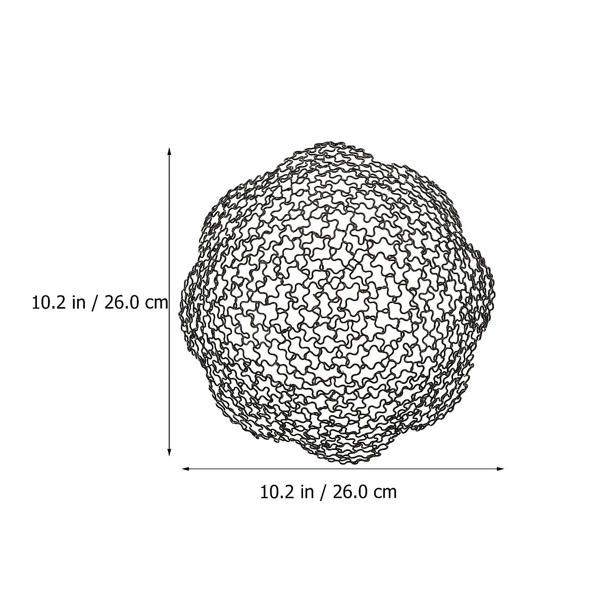 Hemoton Decorative Bowls for Home Decor and Centerpieces- Gold Vegetable Fruit Bowl for Kitchen Counter, Table Centerpieces for Dining Room and Living Room Decor, Fruit Basket for Kitchen (Black)