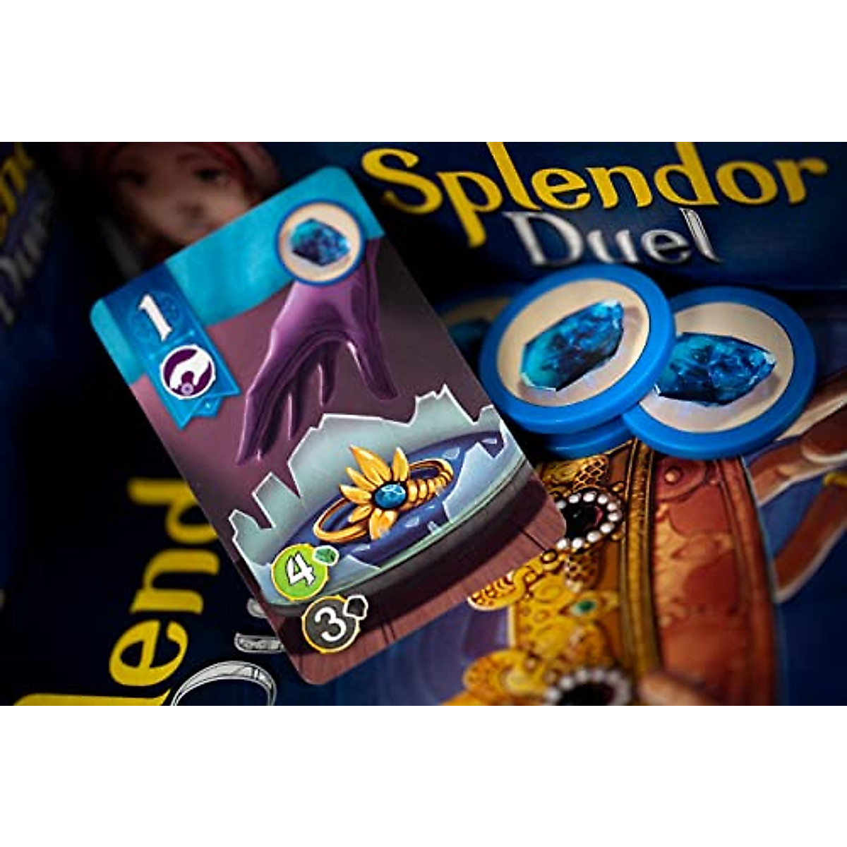 Space Cowboys Splendor Duel Board Game - Strategy Game for Kids and Adults, Fun Family Game Night Entertainment, Ages 10+, 2 Players, 30-Minute Playtime, Made