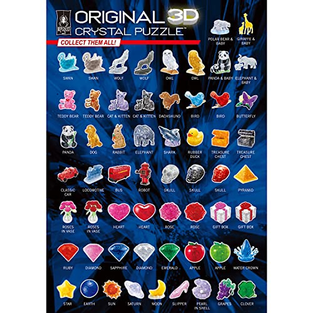BePuzzled | Penguin and Baby Standard Original 3D Crystal Puzzle, Ages 12 and Up