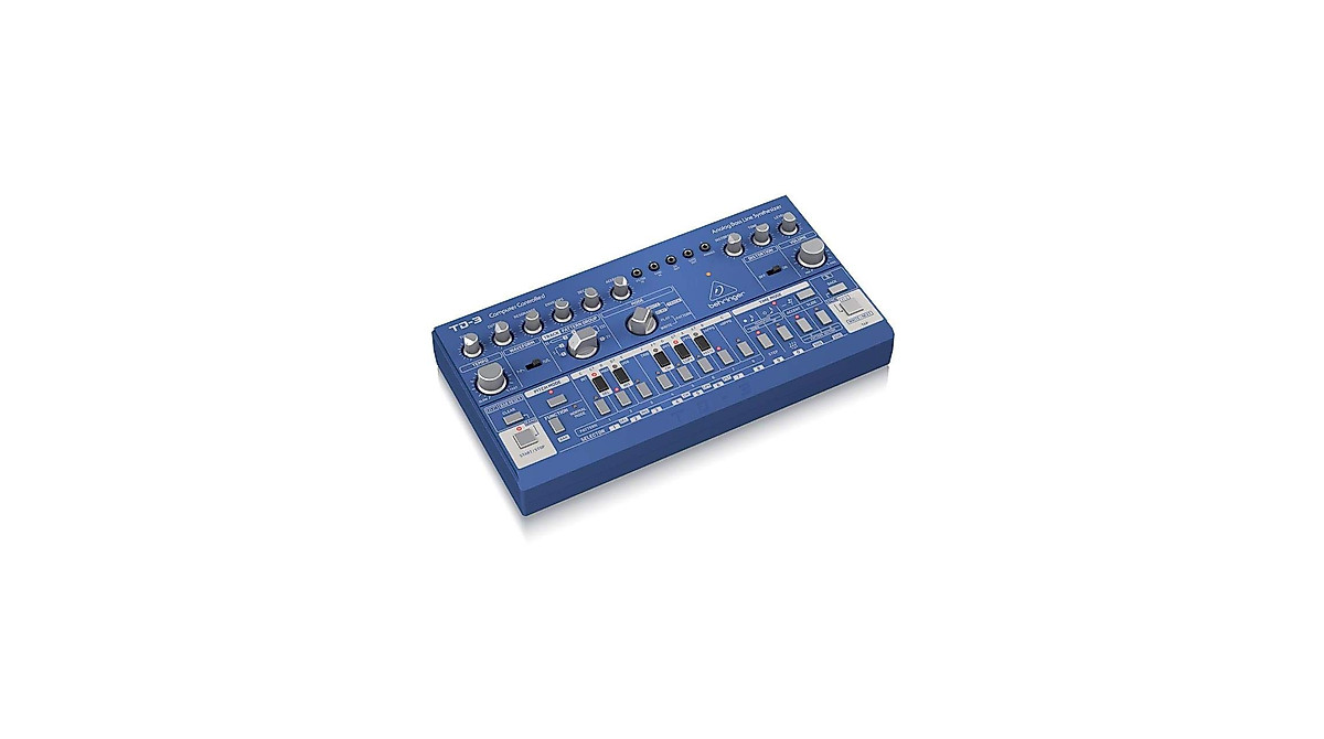 Behringer TD-3-BU Analog Bass Synthesizer - Vibrant Blue Stage-Ready Sound
