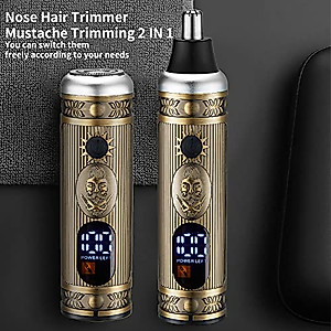 Lanumi Hair Clippers for Men Cordless Hair Trimmer Beard Trimmer /Nose Trimmer Professional T-Blade Trimmer USB Rechargeable Hair Cutting Grooming Kit Barber Clippers Set LED Display