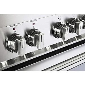 36" Electric Range with 5 Heating Elements Convection Oven 4.3 Cu. Ft. Capacity, 7 Functions Professional Electric Range Oven with Smooth Glass Top, Stainless Steel