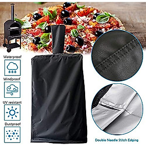 Uvappit Pizza Oven Cover, Outdoor Pizza Oven Cover, Pizza Bread Oven Cover Grill Oven Cover Storage Cover for Outdoors Camping (Size : 160 * 68 * 63cm)