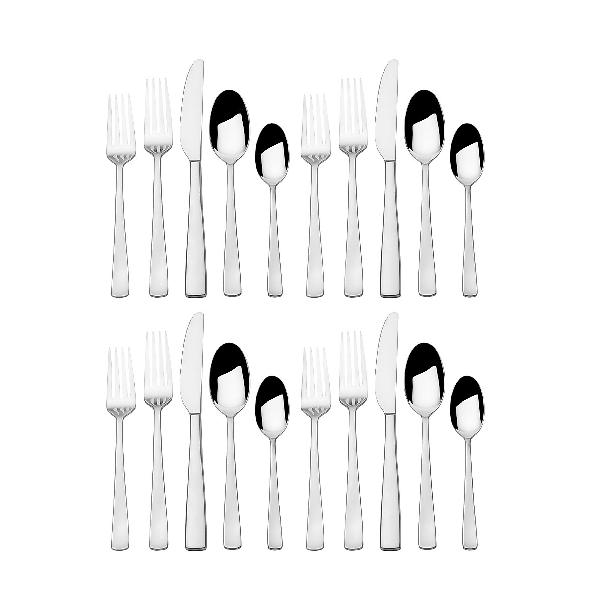 Mikasa Barrett 18.10 20 Piece Stainless Steel Cutlery Set, Service For 4