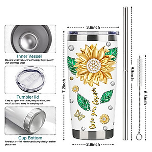 Pininerr Aunt Coffee Cup - 20 oz Vacuum Insulated Stainless Steel, Ideal Aunt Birthday Gift