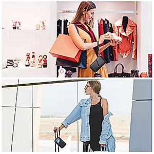 ruboka Fire-resistant RFID Blocking Passport Holder Wallet (4.3inx8.6in), Family Multiple Passport Holder Cover Bag Water-resistant, Travel Document Organizer Credit Card Clutch Bag for Men Women