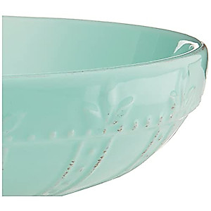 Signature Housewares Sorrento Collection Large Pasta Bowl, 12-Inch, Aqua