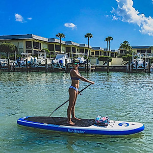 FunWater Stand Up Paddle Board Ultra-Light Inflatable Paddleboard with SUP Accessories for Adults & Youth of All Skill Levels