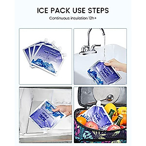 Sucipi Insulated Cooler Backpack with 4 Ice Packs 36 Cans Leakproof Soft Cooler Bag Lightweight Backpack Cooler for Picnic Fishing Hiking Camping Park Beach