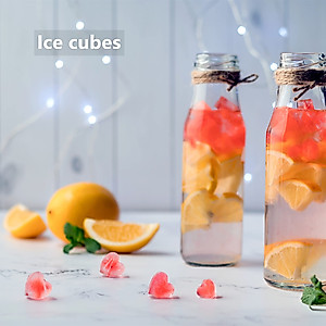 sofliym Mini Heart Silicone Molds for Chocolate, Hard Candy, Cream Cheese Mint Molds with Scraper (small heart)