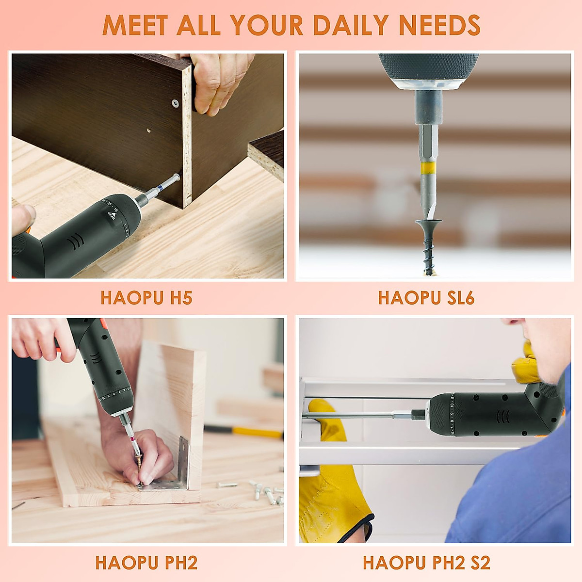 ANBEISTEE 5Nm Electric Screwdriver Set, 3.6V Rechargeable Cordless Screwdriver Kit, Torque Adjustable, Pivoting Handle, LED Light, Carrying Case, Suitable for Home DIY, Repair Tool Kit