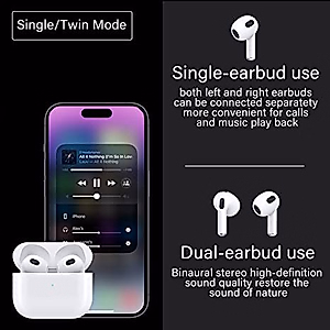 Wireless Earbuds, Bluetooth Headphones IPX7 Waterproof Wireless Bluetooth with Charging Case 24H Playtime, Pop-ups Auto Pairing Hi-Fi Stereo Sound Headset for iPhone/Samsung/iOS/Android1