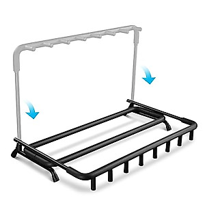 AW 7 Seven Holder Multi Guitar Folding Stand Band Stage Bass Acoustic Guitar Display Rack