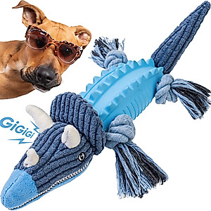 LEGEND SANDY Dog Toy for Aggressive Chewers, Squeaky Dog Toys for Large Dog, Tug of War Dog Toy to Keep Them Busy, Plush Stuffed Animals Dog Chew Toy for Large Breeds, Puppy Chew Toys for Teething