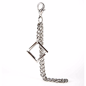 Lencca Kymira II Vegan Leather Smartphone Clutch Wallet Purse with Removable Chain Wrist Strap - Black/Marine