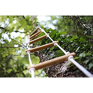 Nylon Rope 1/4 inch by 80 Ft - Use for Flag Pole Rope Replacement, Marine Rope, Hiking, and Camping Rope -Strong Outdoor Rope for Laundry Line, Tie, Pull, Swing, and More - White Rope - RamPro