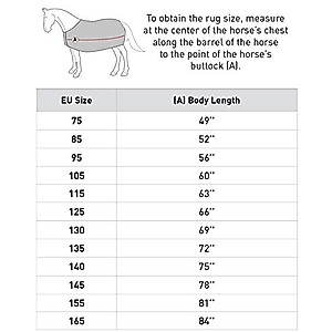 Horze Nevada Heavy Weight 1200D Waterproof Horse Winter Turnout Blanket (400g Fill) - Black - 81 in