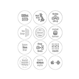 MINIRIG 3 Portable Rechargeable Bluetooth Speaker - 100 Hour Battery - Loud Hi-Fi Sound - Black