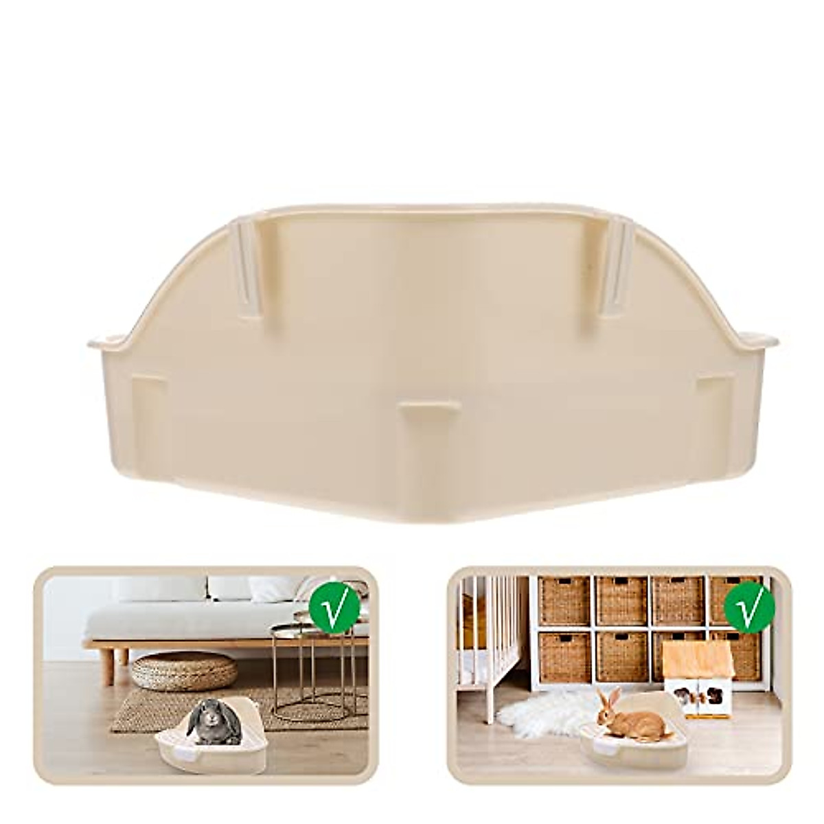 PATKAW Large Rabbit Litter Rabbit Corner Potty Rabbit Toilet Box Rabbit Potty Box Box Potty Corner