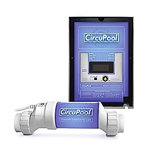 CircuPool® Universal40 Saltwater Chlorinator - Complete System with 40k-Gallon Max Cell - Compatible with existing Systems,Titanium Cell & 4 Year Warranty
