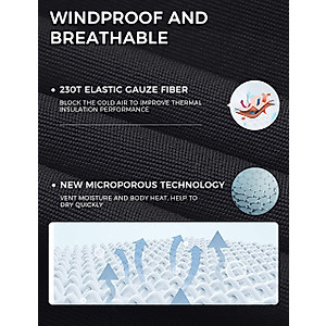 wantdo Women's Waterproof Ski Pants Winter Warm Snowboard Pants Outdoor Snow Pants Black Large