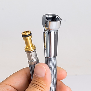 Kitchen Faucet for 150259 Moen Replacement Parts, Pull Down Hose, Sink Sprayer Replacement, Compatible With Moen Parts 187108 Reflex, Brass Connector, 68 Inches