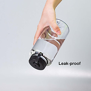 SUNNOW 6 Pack Clear Water Bottles Bulk, 32 oz Reusable Plastic Bottle with Handle, Wide Mouth, Lightweight for Sports Travel Gym Cycling Hiking, Personalized DIY Gift Women Men Teacher Nurse