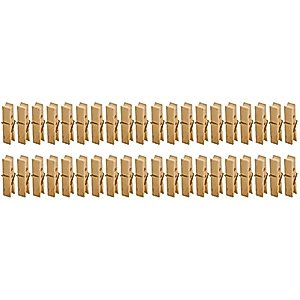 120pcs Practical Quilt Wood Houseware Clothespin, Clothesline Snack Bamboo Paper Clothespins, with Cm, Drying Multi Pegs Duty Crafts, Photo Organizer Food Hardwood Non Portable
