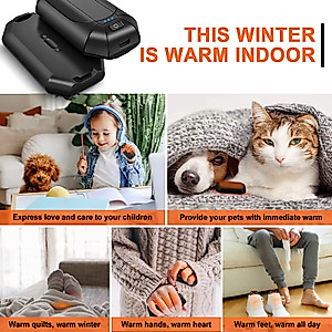 2 Pack AI Hand Warmers Rechargeable, Electric Hand Warmer Reusable, USB Handwarmers, Outdoor/Indoor/Golf/Camping/Hunting/Pain Relief/Watch Football/Baseball/Warm Gifts for Men Women Kid Birthday