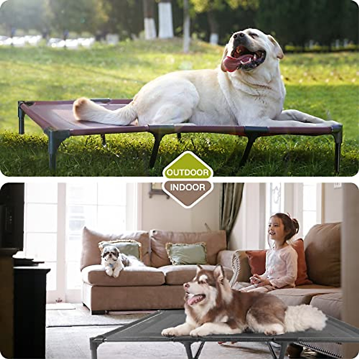suddus Elevated Dog Beds Waterproof Outdoor, Portable Raised Dog Bed, Dog Bed Off The Floor, Dog Bed Easy Clean Indoor or Outdoor Use, Multiple Sizes