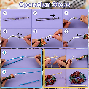 Quick Turn Fabric Set, Versatile Fabric Tube Turners for Sewing Drawstring Threader Tool Fabric Turning Tube Assorted Sizes Fast Turn Sewing Tool for Crafts DIY Knitting Handmade