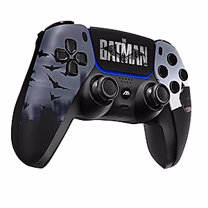 Custom Wireless Controller compatible with PS5 Exclusive Unique Design | Personalize Your Gaming Experience with Unique Design and Exceptional Performance| Compatible with Playstation 5 (Bat)