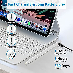 Stylus Pens for Amazon Kindle Fire 10 Pencil,Active Stylist Digital Pencil with 1.5mm High Sensitive Fine Tip Amazon Kindle Fire 11th Gen Pen White