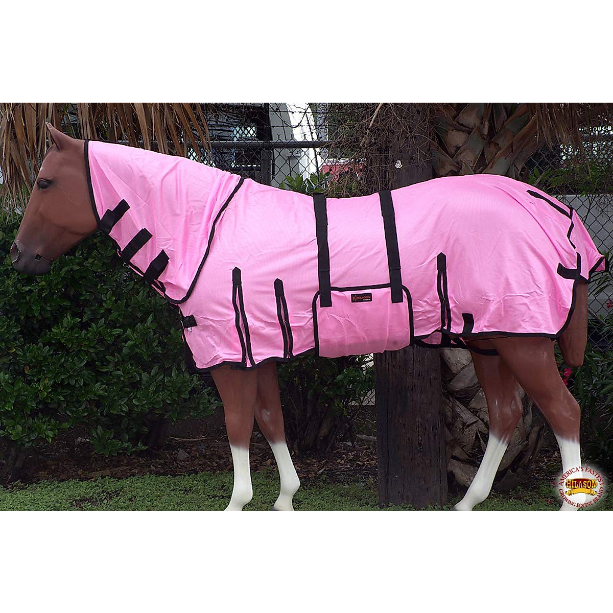 HILASON 66 Inches Horse Ultra Violet Rays Protect Mesh Bug Mosquito Horse Fly Sheet Summer Spring | Fly Sheet | Horse Turnout Sheet | Fly Sheet for Horses | Bug and Mosquito Protection