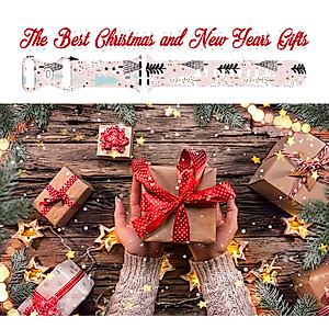 Christmas Tree Pink Background Watch Band Compatible with Apple Watch 38mm 40mm 41mm, Xmas Iwatch Bands Wristbands Soft Silicone Strap Adjustable Replacement Accessories for Series 8/7/6/SE Women Men