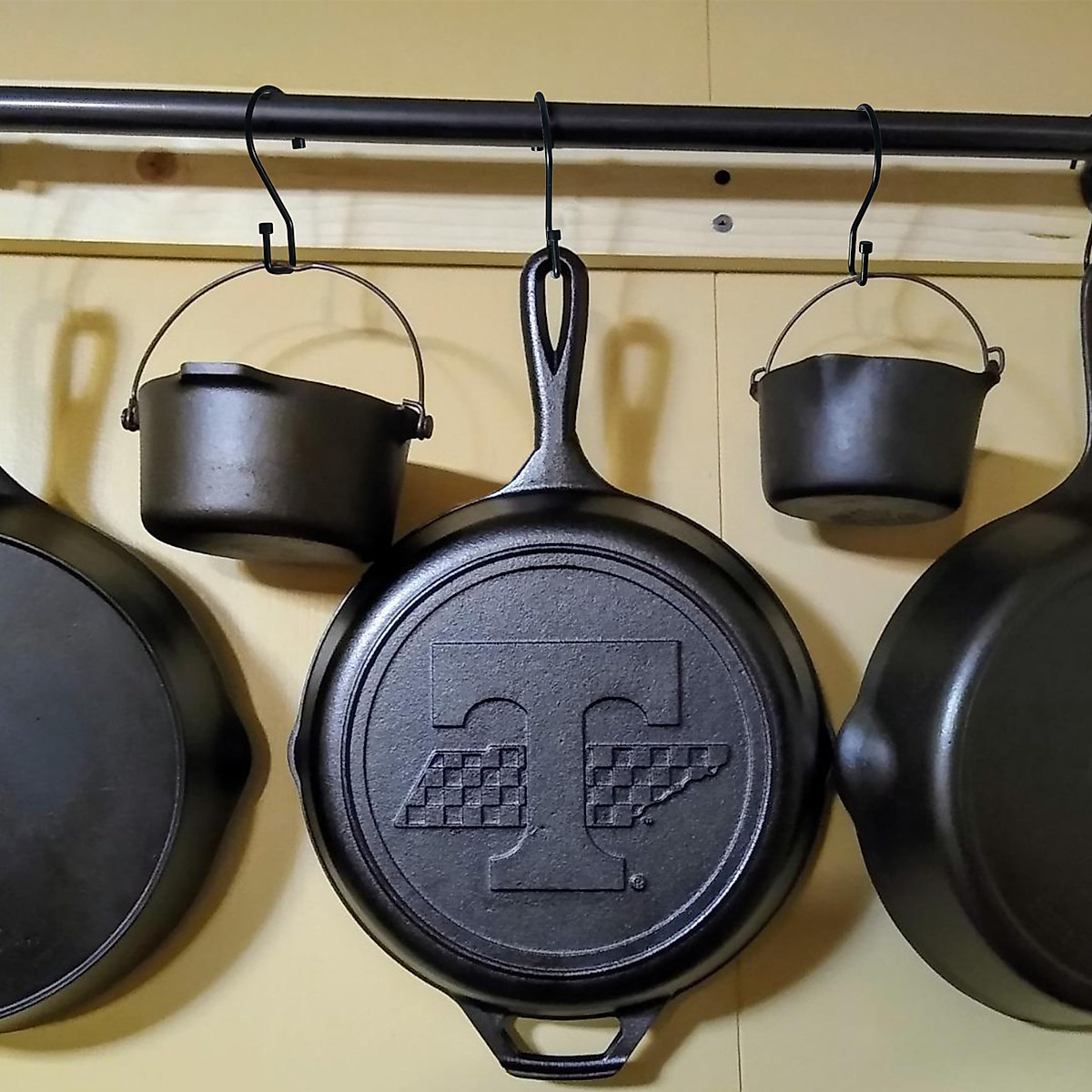 ANIASOM 12Pcs S Hooks Hanging 4 inch Heavy Duty Large S Hooks, Reversible Black Metal S Shaped Hooks, Utility Hooks, Heavy Duty Hanging Hooks for Kitchen, Bathroom, Garden, Indoor, Outdoor