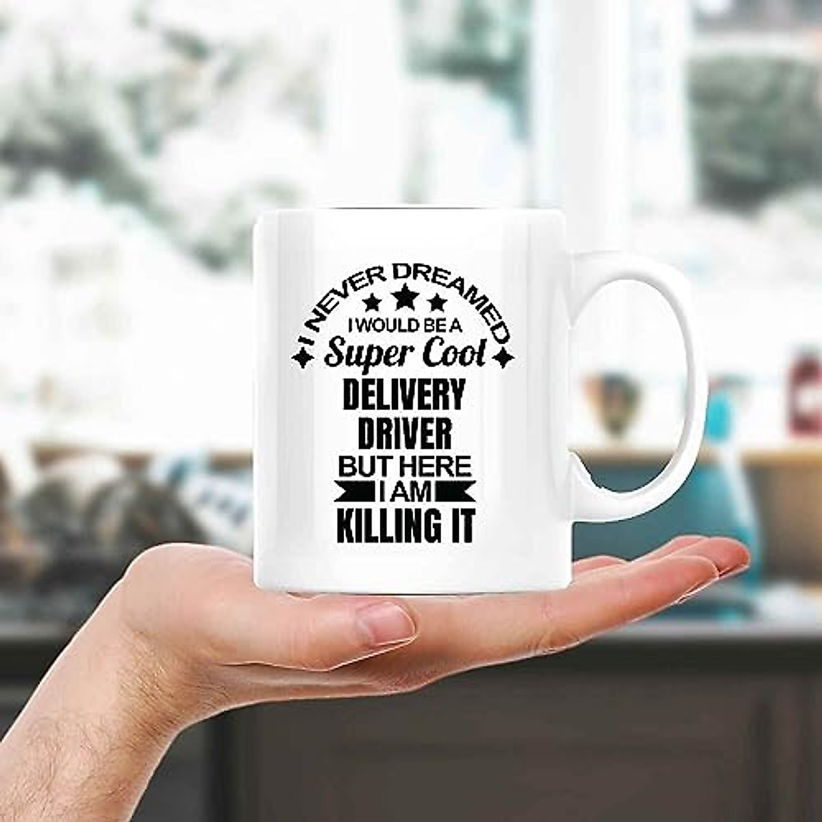 Courage Gift For Delivery Drivers To Persevere During Tough Times 11oz 15oz White Coffee Mug