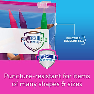 Ziploc Gallon Food Storage Slider Bags, Power Shield Technology for More Durability, 68 Count