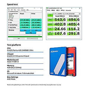 Acclamator SSD 480GB 2.5 Inch Internal SSD SATA3 6Gb/s Solid State Drive for Laptop Desktop PC R/W Speed up to 540/490MB/s