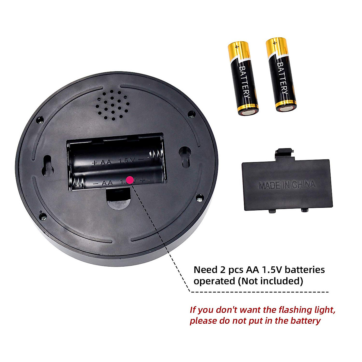 EXCERCUS Fake Security Camera,Simulation Dummy Hemisphere Dome Camera,Wireless Surveillance System Realistic Look Indoor Waterproof with Flashing Red LED Light for Home Business Parking lot,4 Pack