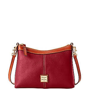 Dooney & Bourke Handbag, Pebble Grain Crossbody Pouch - Wine